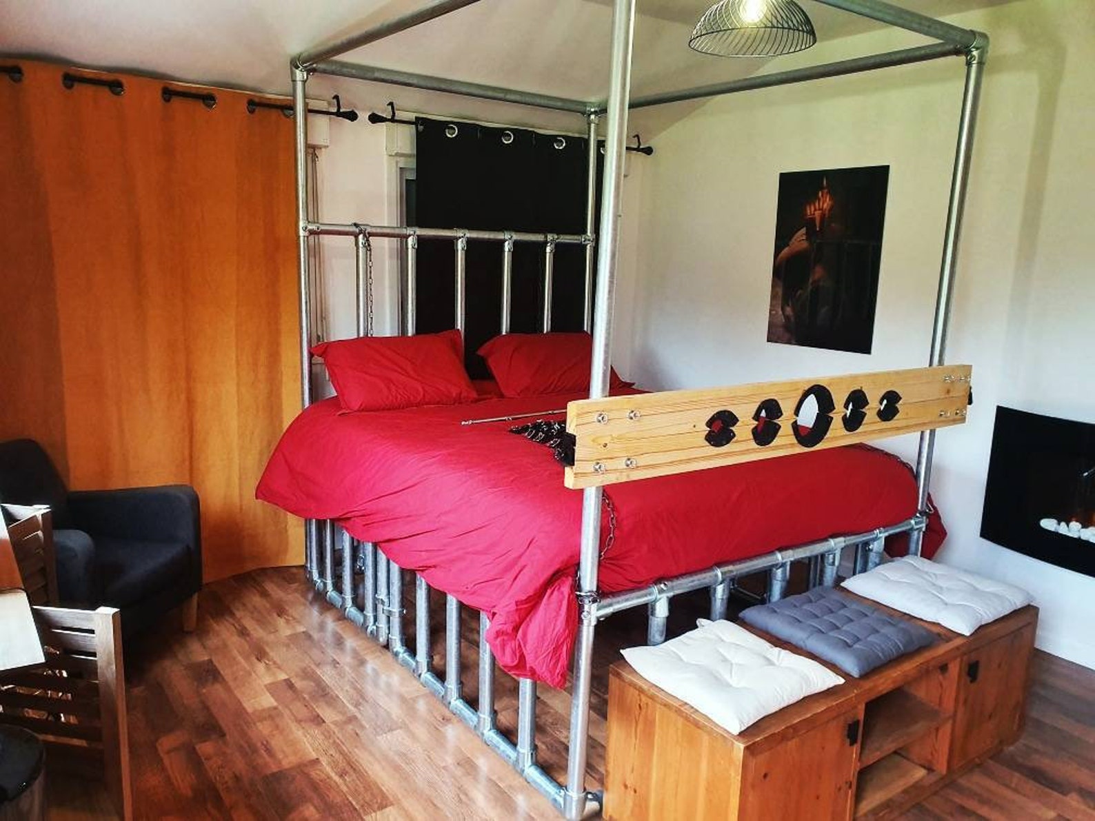 Ultimate Bondage Bed Four Poster Cage Made to Order - Etsy