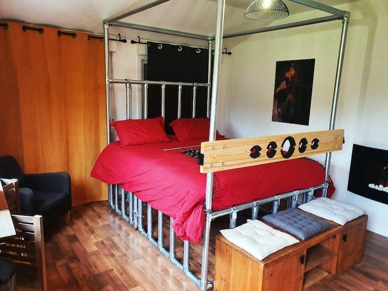 Ultimate Bondage Bed Four Poster Cage Made to Order - Etsy