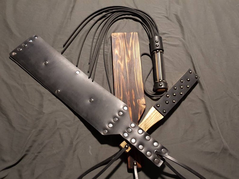 Ultimate Whip, Paddle and Flogger Set - Made to Order BDSM - Etsy UK