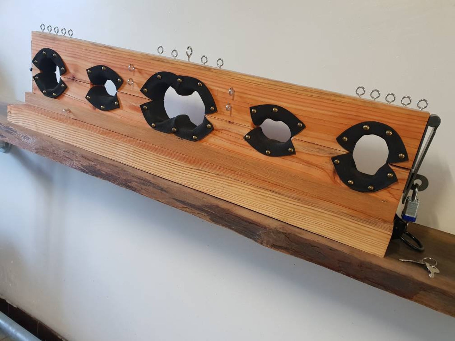 Ultimate Wrist and Ankle Foot Stocks With Base & Eyelets for - Etsy UK