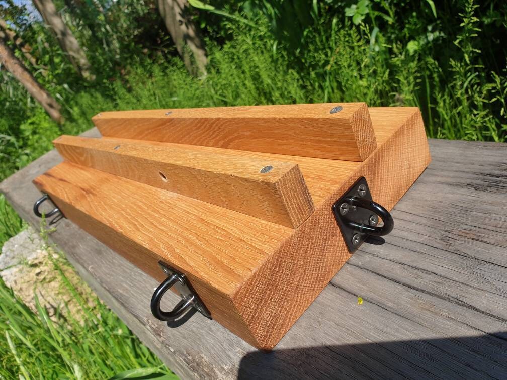 OAK Ankle Stocks with base for BDSM Bondage & Tickling Made | Etsy