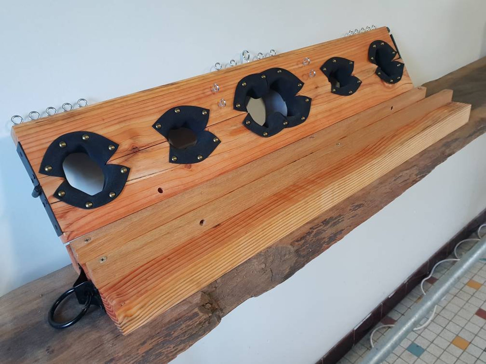 Ultimate Wrist and Ankle Foot Stocks With Base & Eyelets for | Etsy