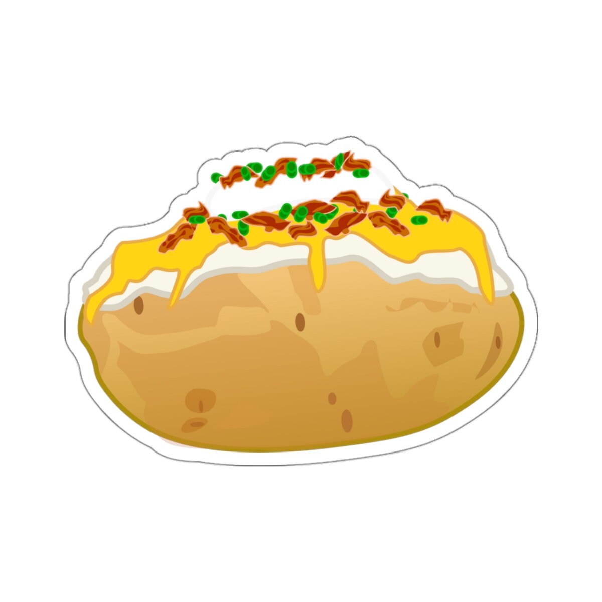 Baked Potato Svg, Baked Potato Sticker - Etsy