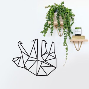 Geometric Sloth Wall Art, Polygon Art, Wall Decor, Home Decor - Etsy UK