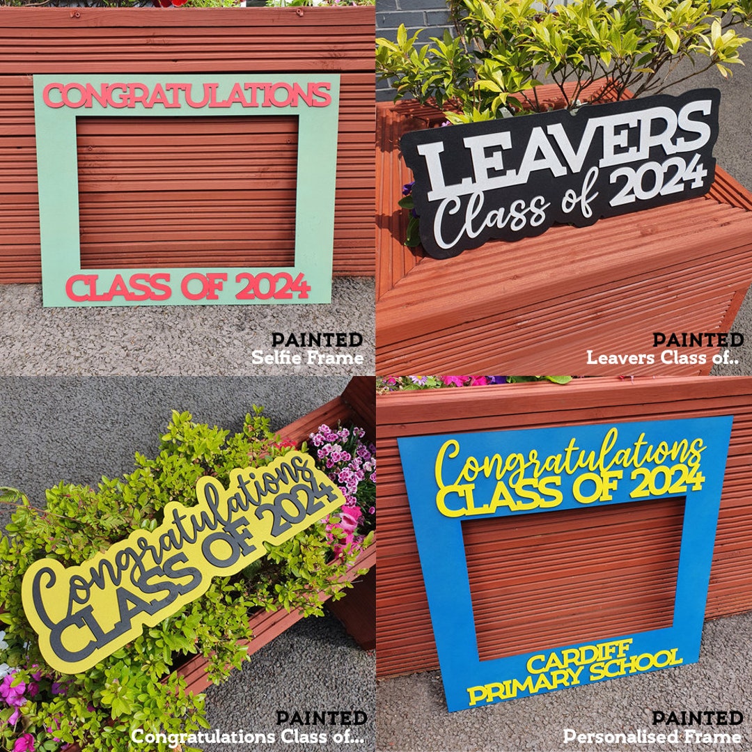 Personalised School Leavers Selfie Frame - Etsy UK