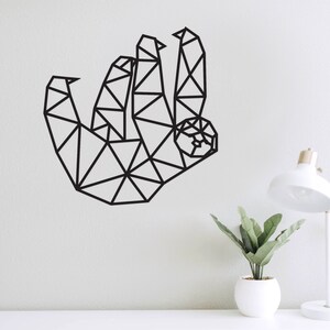 Geometric Sloth Wall Art, Polygon Art, Wall Decor, Home Decor - Etsy UK