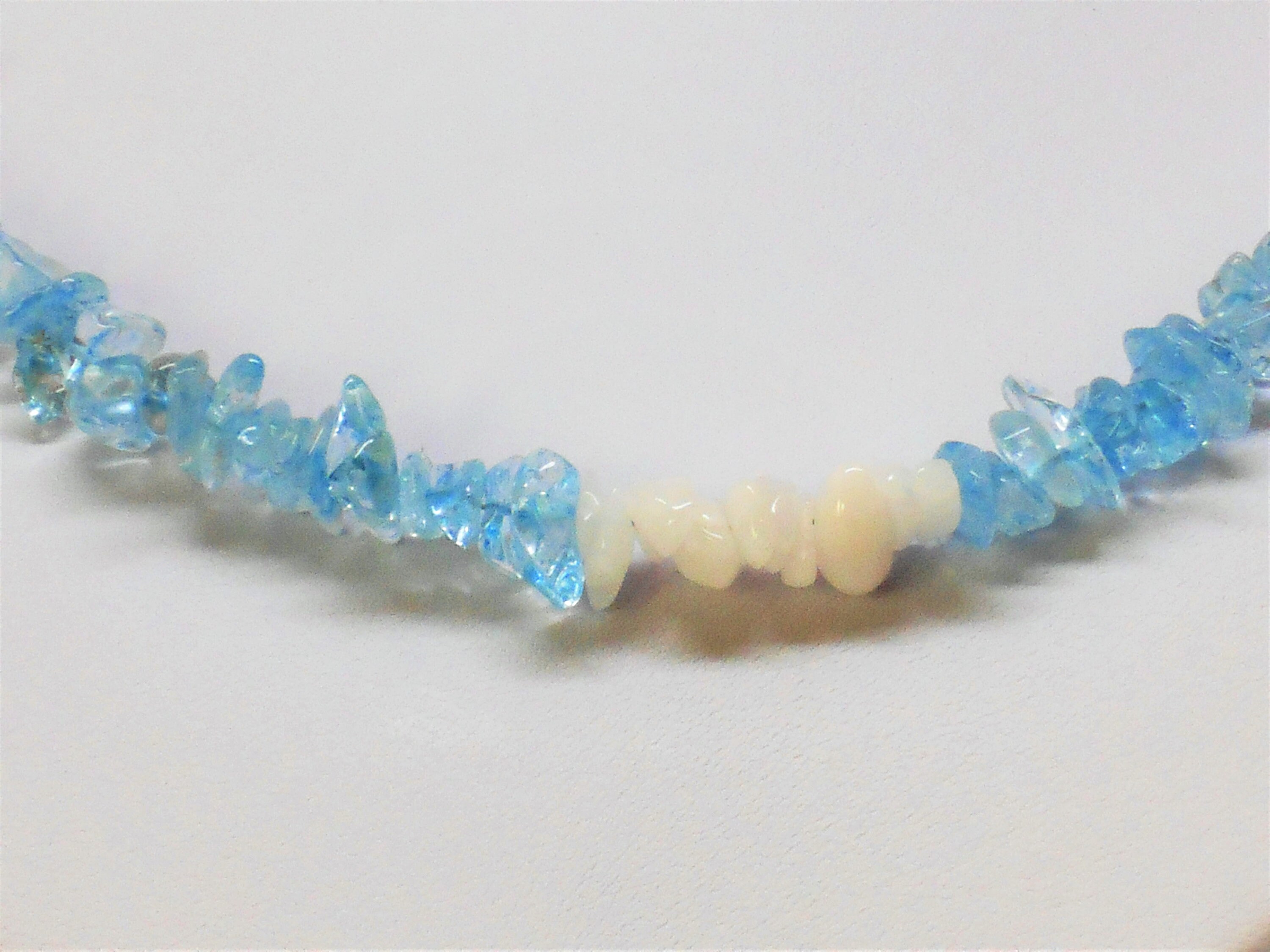 Gemstone Necklace Topaz Gemstone and Milk Quartz - Etsy