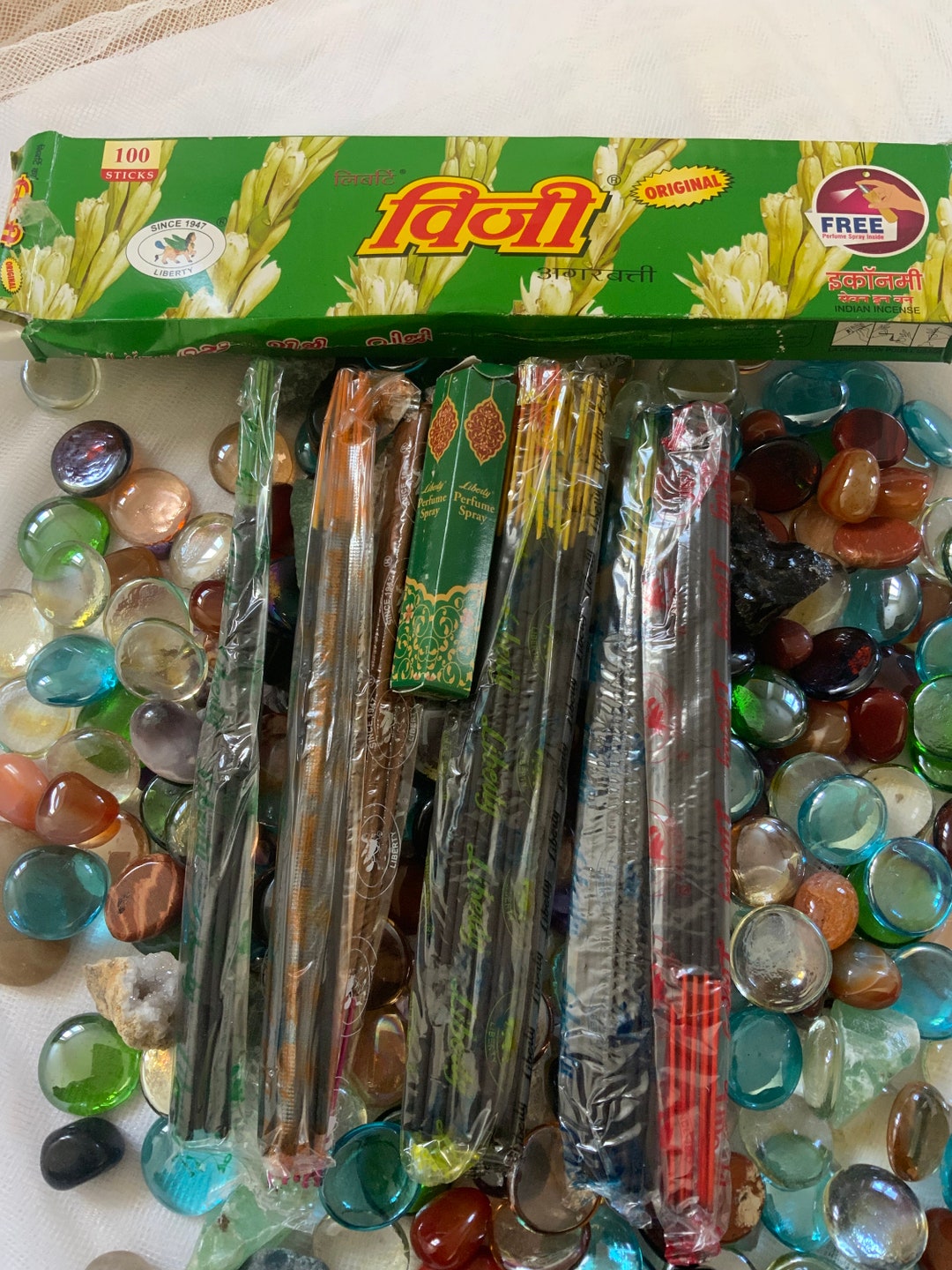 Viji Incense Big Pack of 100 Sticks and Small Perfume - Etsy