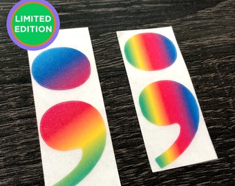 Semicolon sticker | Etsy