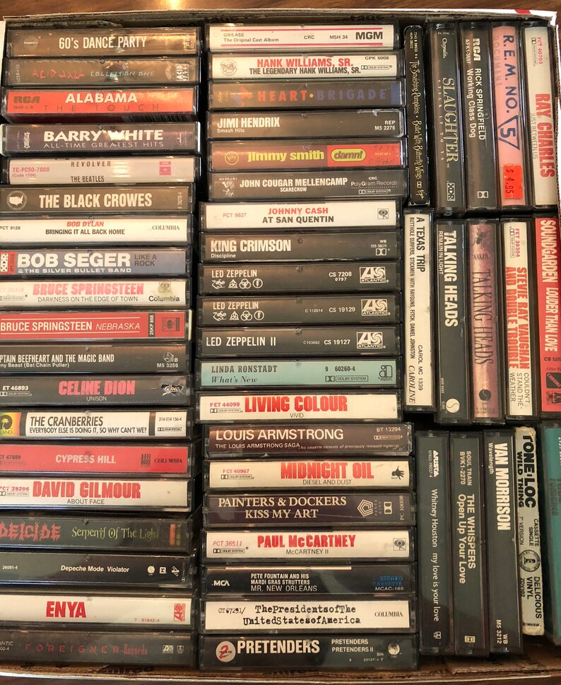 Large cassette tape collection Multiple Listings Classic | Etsy