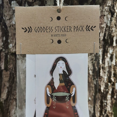 Goddess Die-cut Customizable Sticker Pack Norse Greek Celtic - Etsy