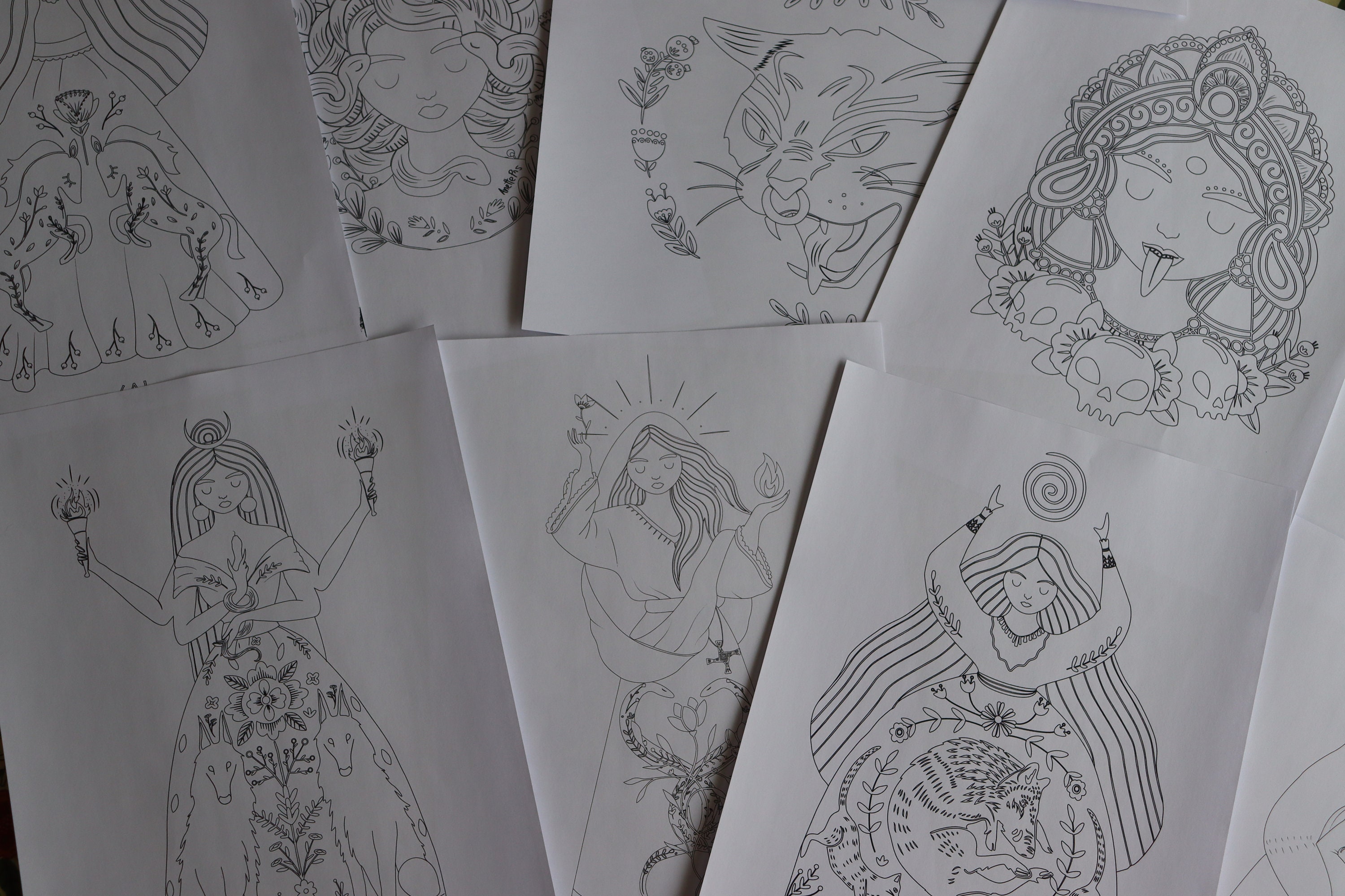 Goddess Embroidery Pattern Pack Digital Download File - Artio Brigid ...