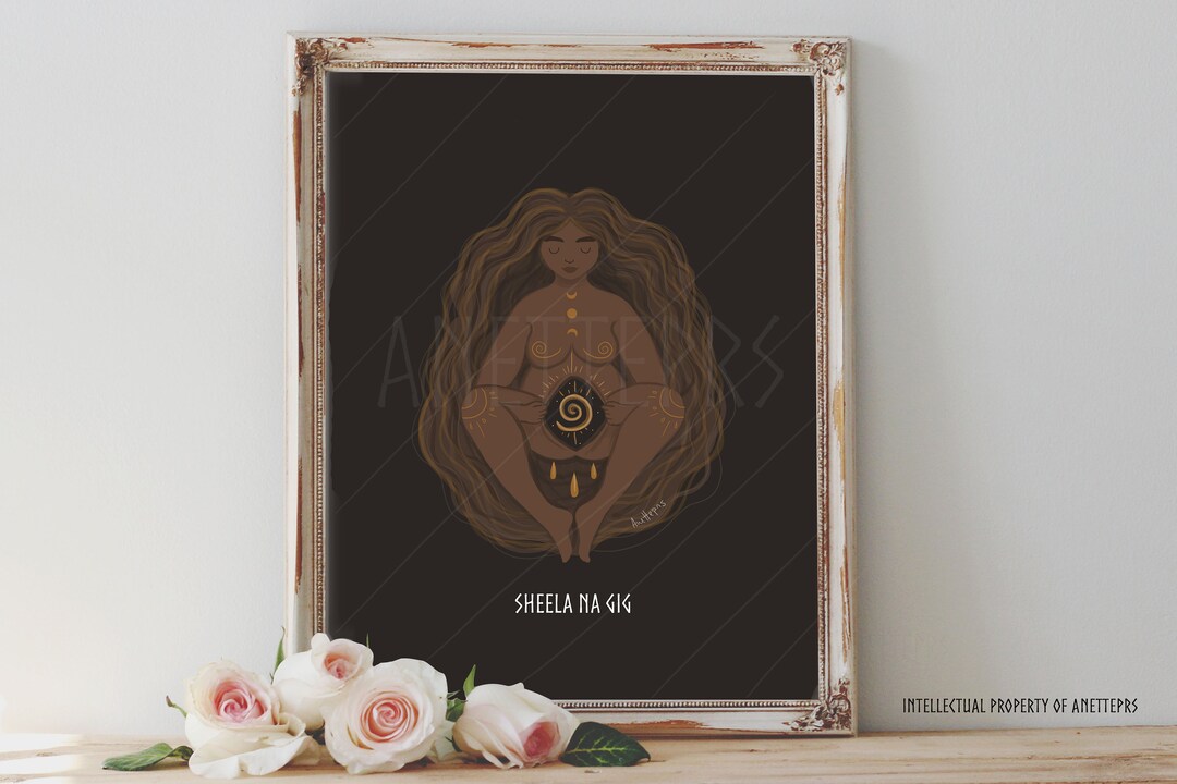 Art Poster Print - Sheela Na Gig Goddess Mythology Divine Feminine Wild ...