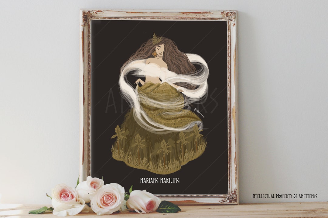 Art Poster Print - Mariang Makiling Filipino Goddess Mythology Divine ...