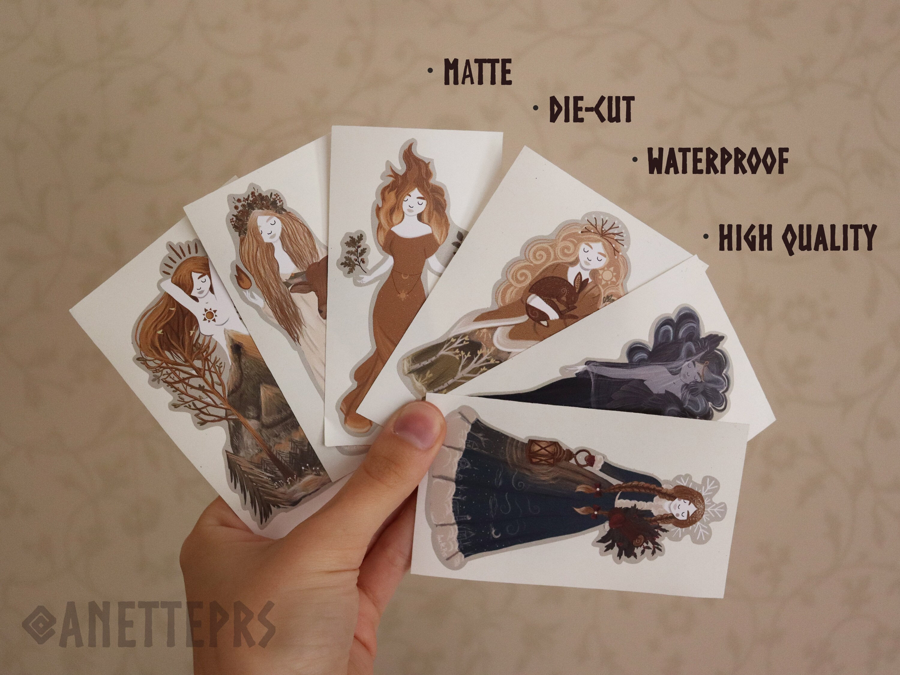 Sabbat Die-cut Sticker Pack Imbolc Ostara Beltane Litha - Etsy