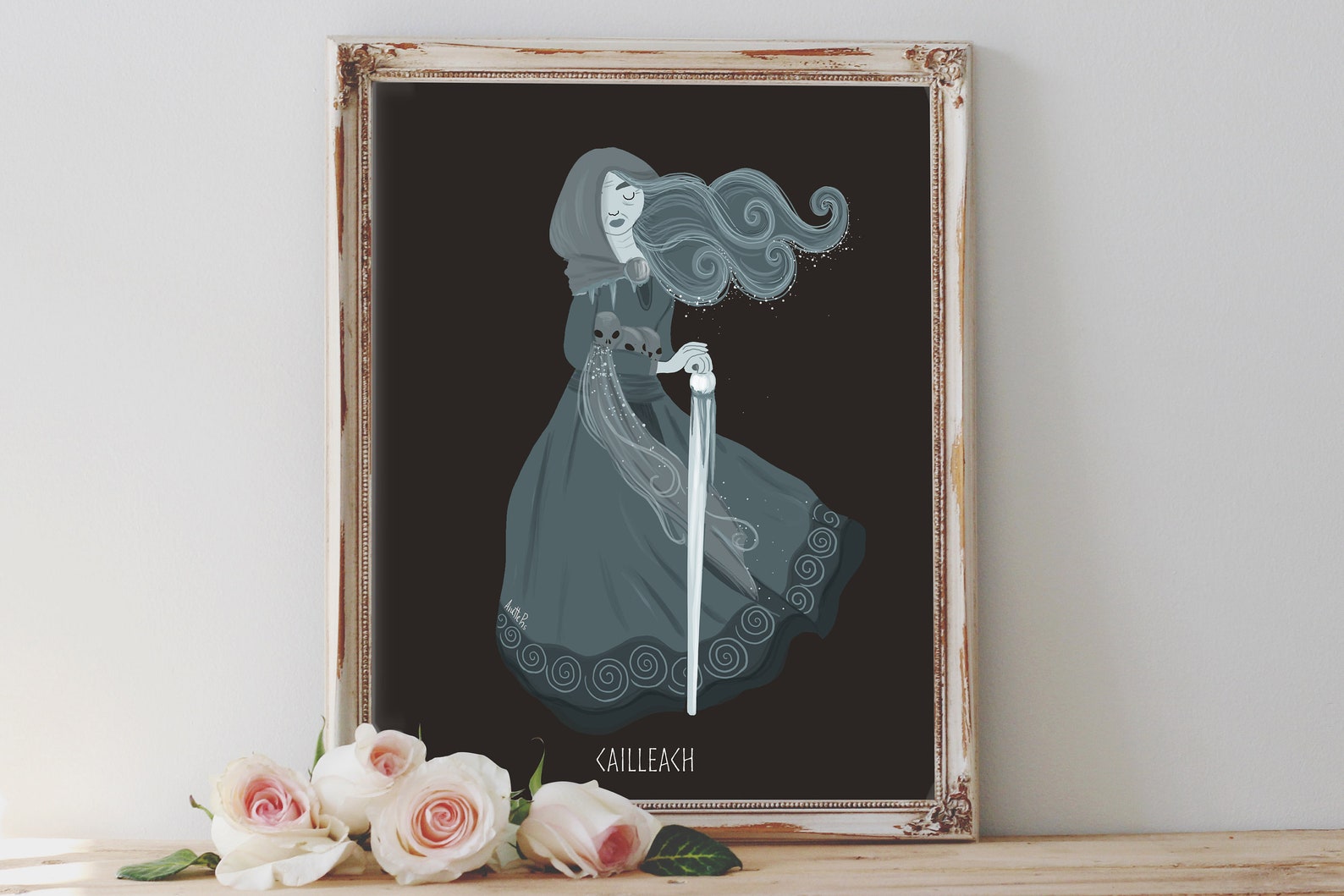 Art Poster Print - Cailleach Goddess Celtic Irish Scottish Mythology ...