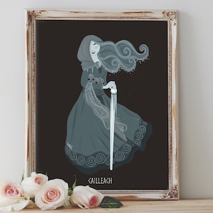 Art Poster Print - Cailleach Goddess Celtic Irish Scottish Mythology ...