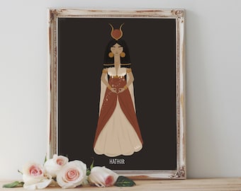 Art Poster Print Neith Goddess Egyptian Mythology Women Spider Weaver ...