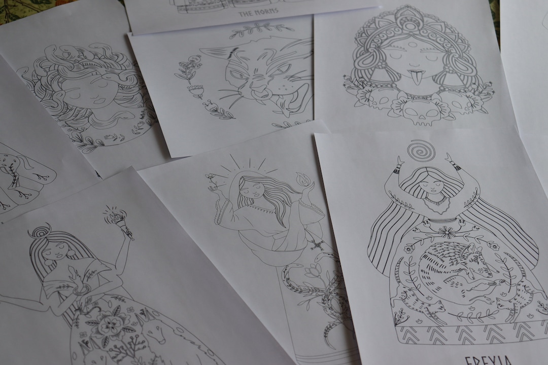 Goddess Embroidery Pattern Pack Digital Download File - Artio Brigid ...