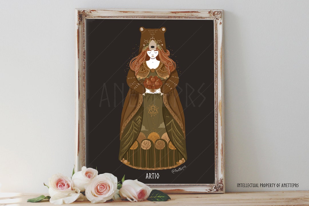 Art Poster Print -artio Bear Goddess Celtic Mythology Brave Indie ...
