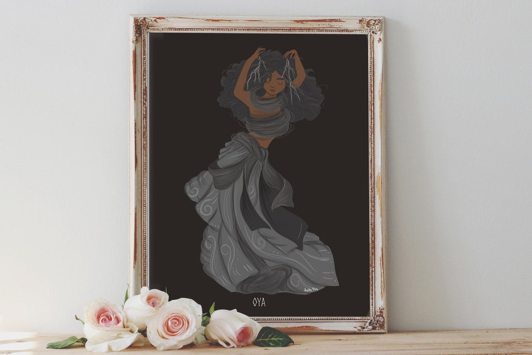 Art Poster Print - Oya Goddess African Mythology Storm Change Magick ...