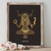 Art Poster Print Miach God Irish Mythology Healing Celtic Herbs Floral ...