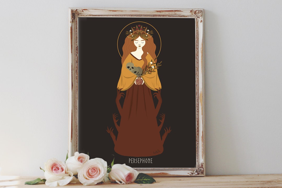 Art Poster Print -persephone Goddess V.1 Greek Mythology Hades Divine ...