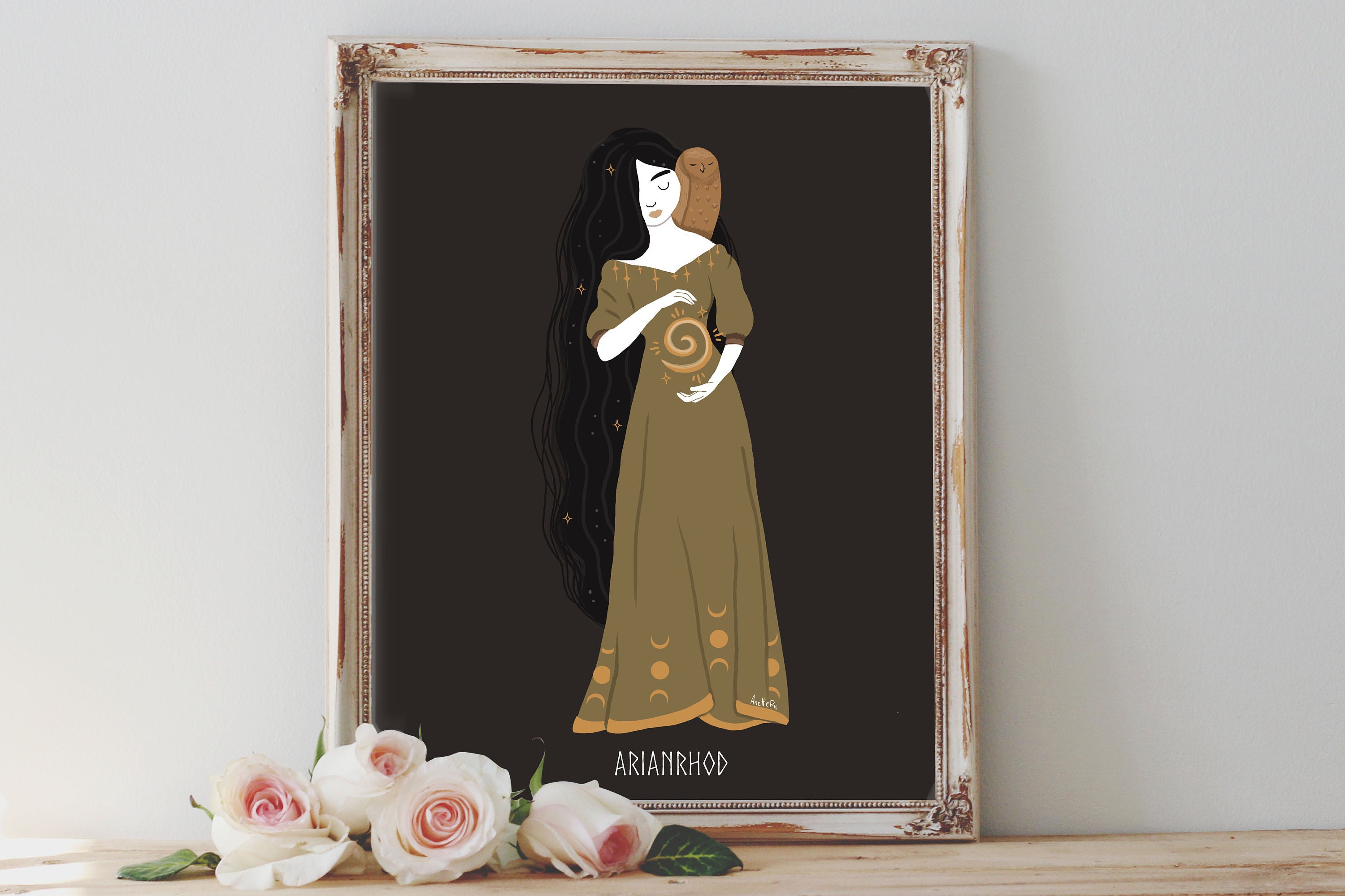 Art Poster Print Arianrhod Goddess Welsh Celtic Mythology - Etsy