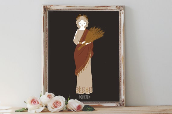 Demeter Greek Goddess Of Nature Demeter And The Abduction Of