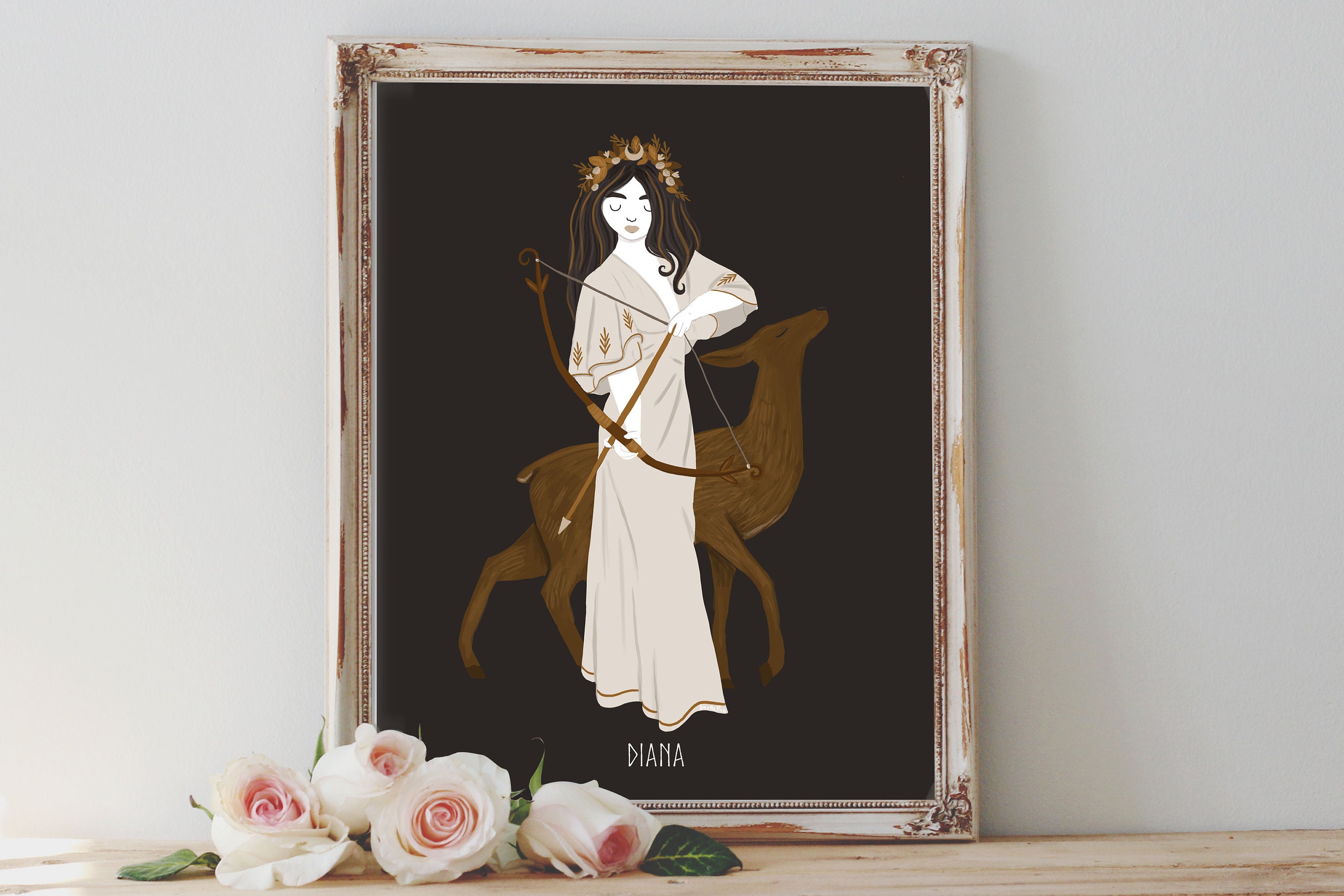 Diana Goddess Painting