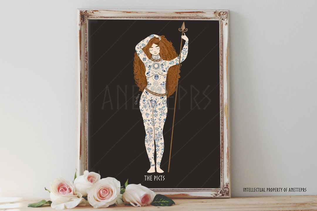 Art Poster Print - the Picts Celtic Scottish Mythology Feminine Pagan ...