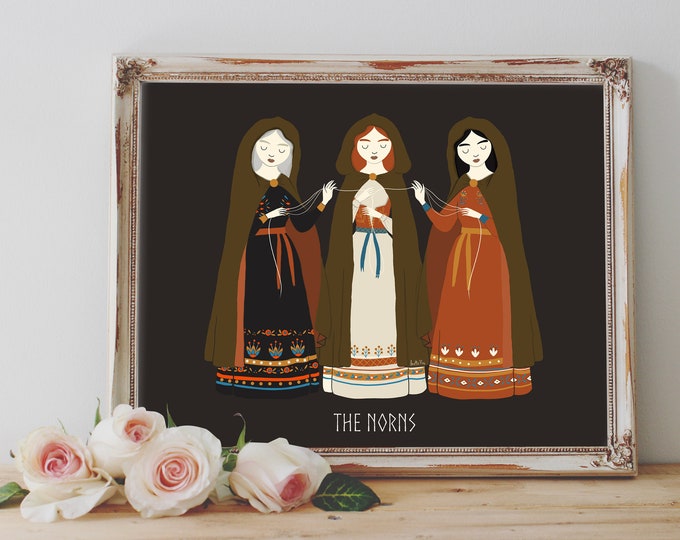 SKADI A4 Art Print Norse Pagan Jötunn Wild Woman Jötunheim Scandinavian ...