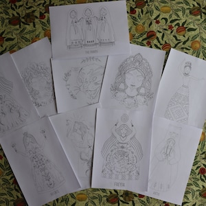 Goddess Embroidery Pattern Pack Digital Download File - Artio Brigid ...