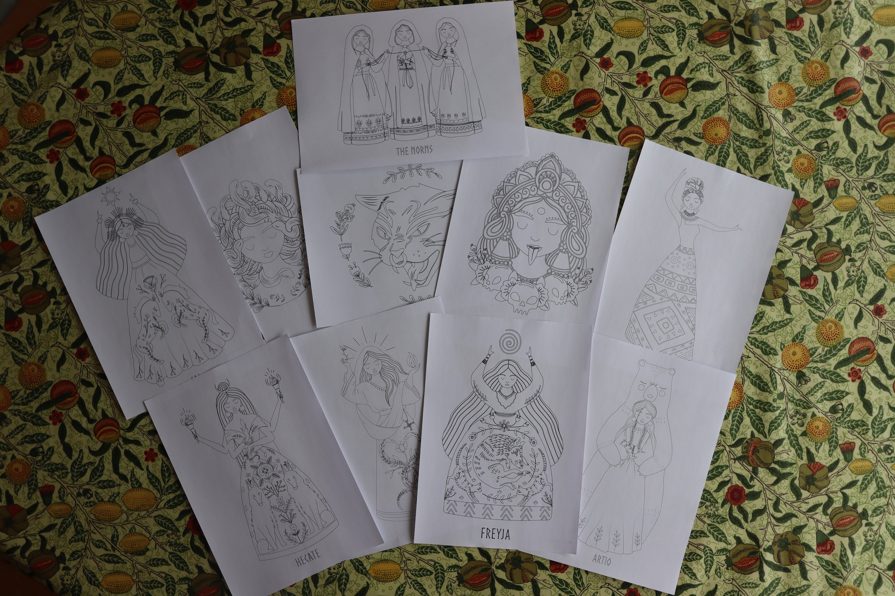 Goddess Embroidery Pattern Pack Digital Download File - Artio Brigid ...