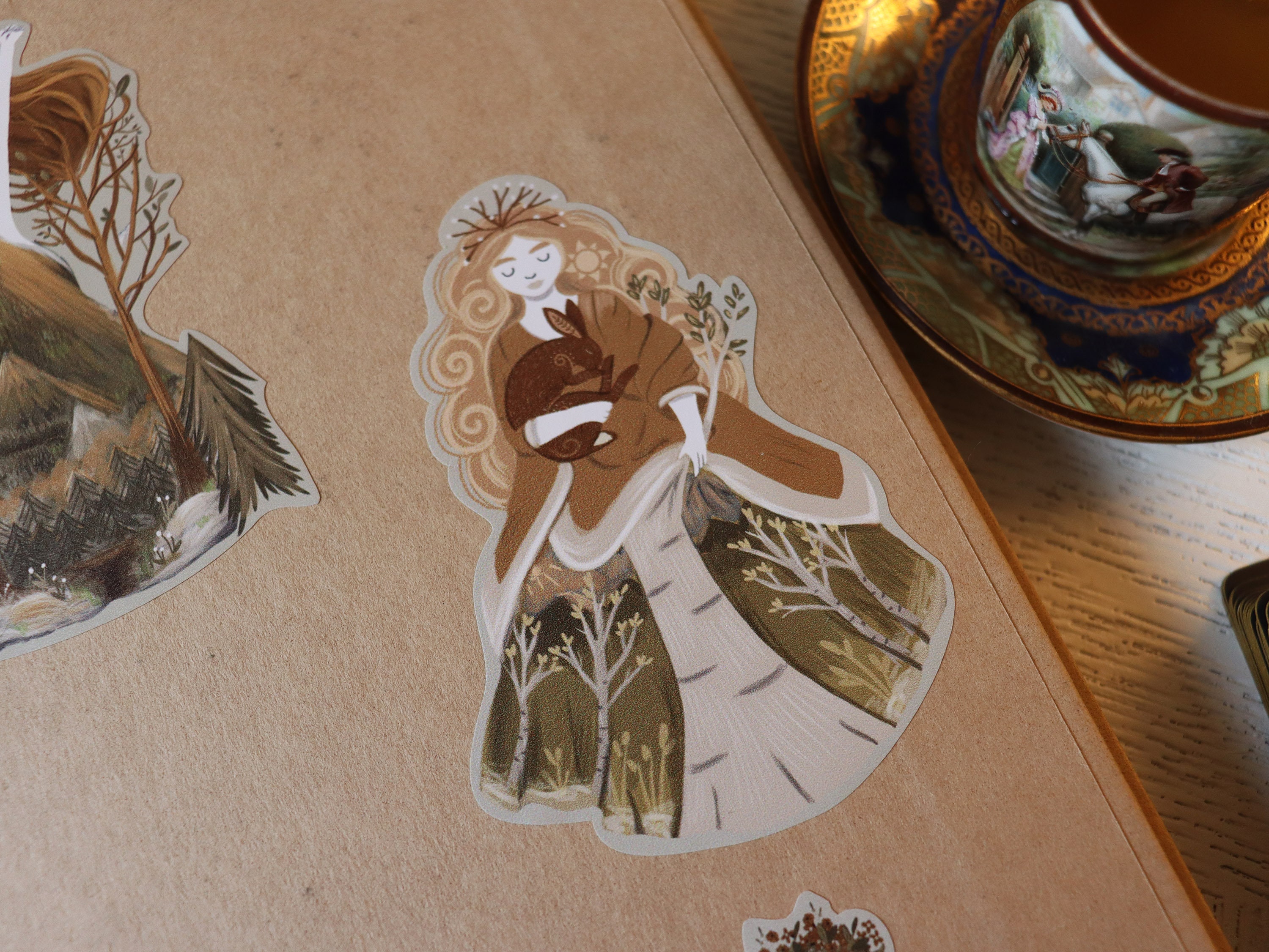 Sabbat Die-cut Sticker Pack - Imbolc Ostara Beltane Litha Samhain Yule ...