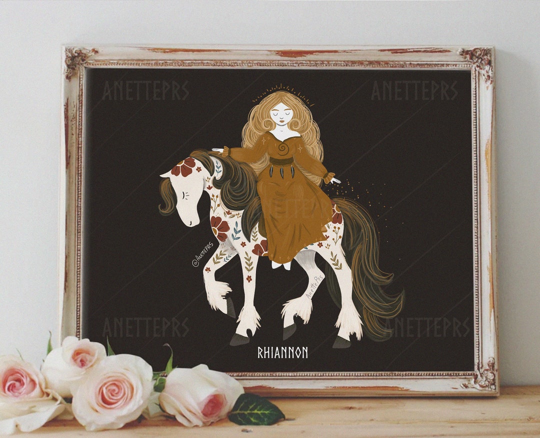 Art Poster Print - Rhiannon Goddess Welsh Mythology Divine Feminine ...