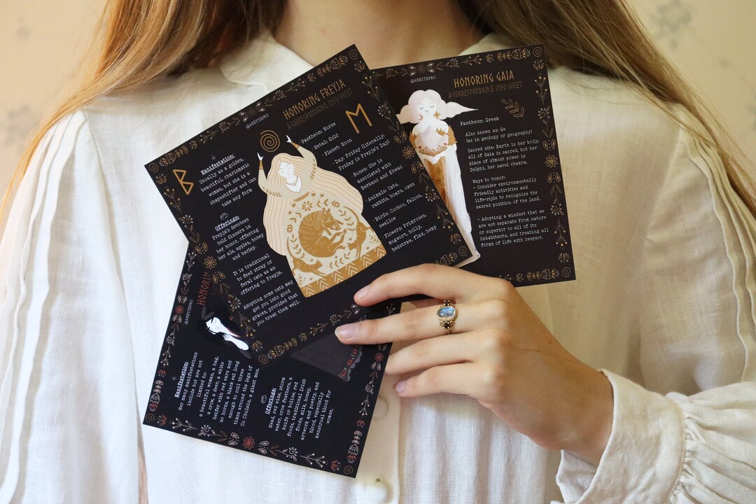Goddess Correspondence Sheets - Read Description for All Available ...