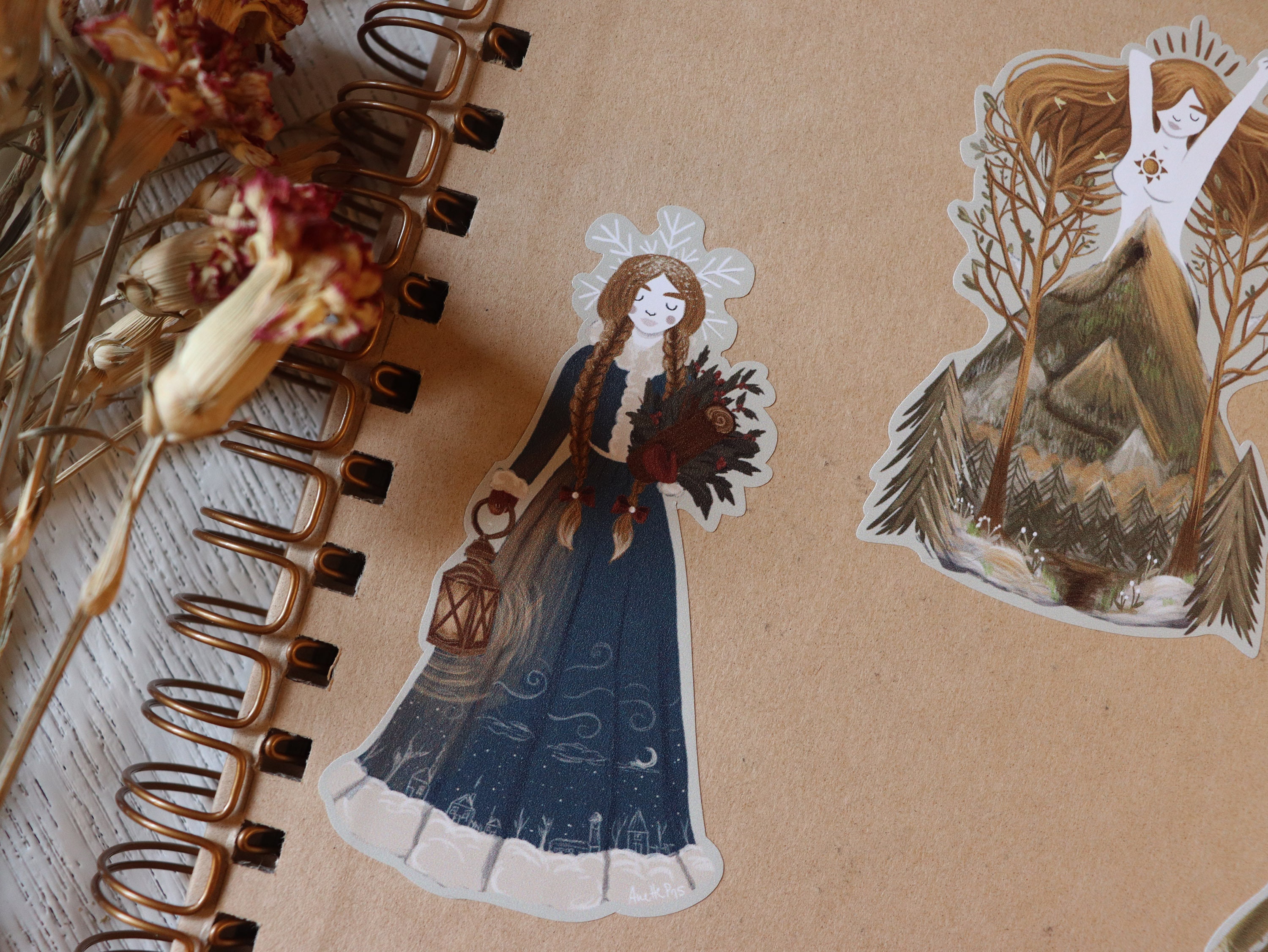 Sabbat Die-cut Sticker Pack - Imbolc Ostara Beltane Litha Samhain Yule ...