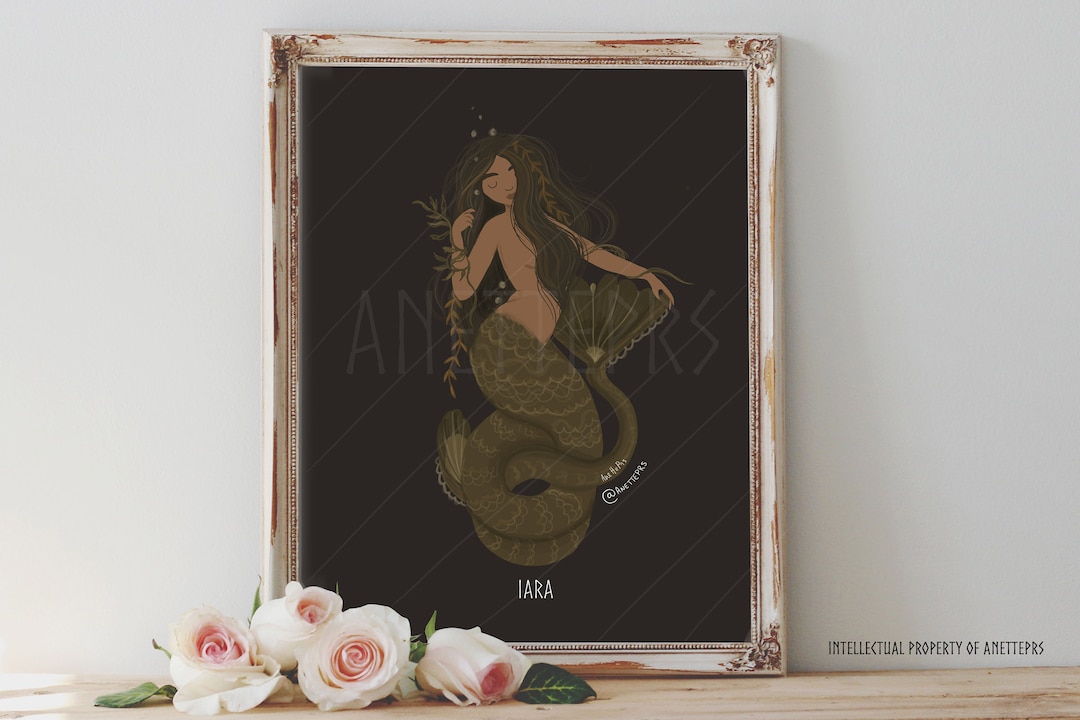 Art Poster Print - Iara Goddess Brazilian Mythology Mermaid Yara Brazil ...
