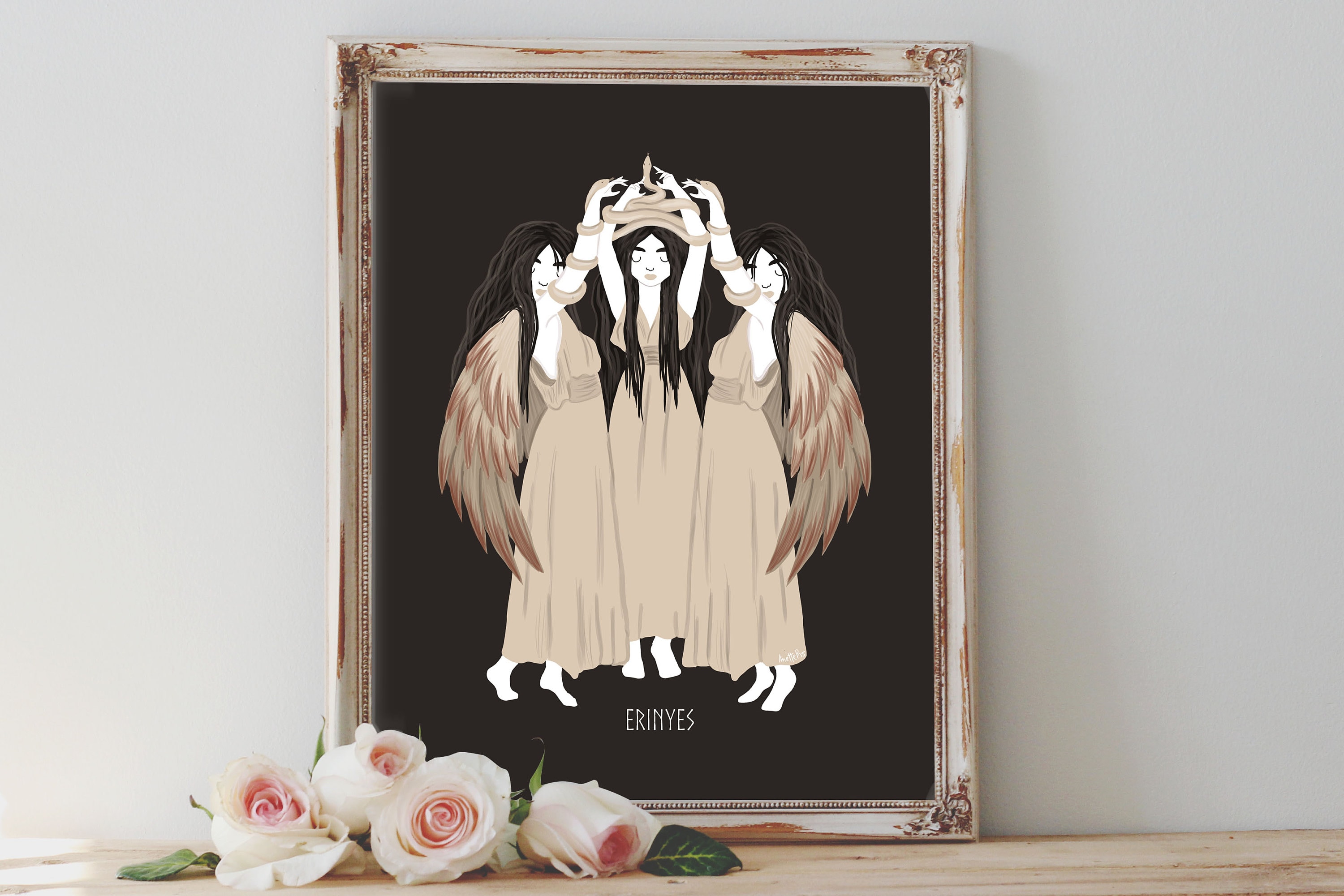 The Furies Greek Mythology Drawings