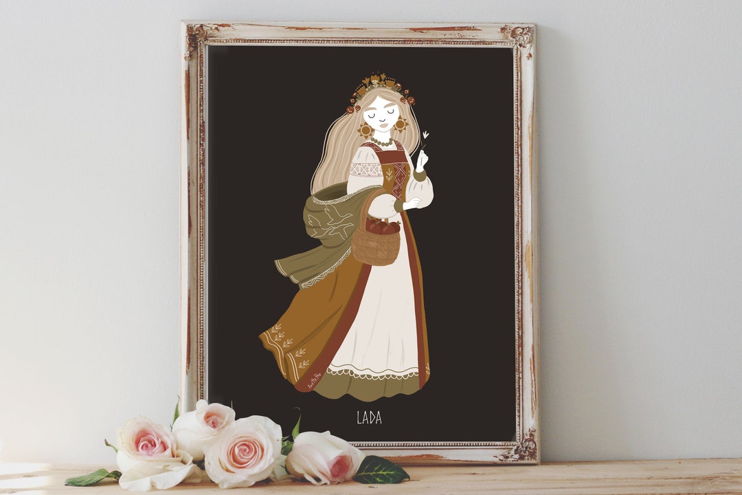 Art Poster Print - Lada Goddess Slavic Baltic Mythology Goddess Spring ...