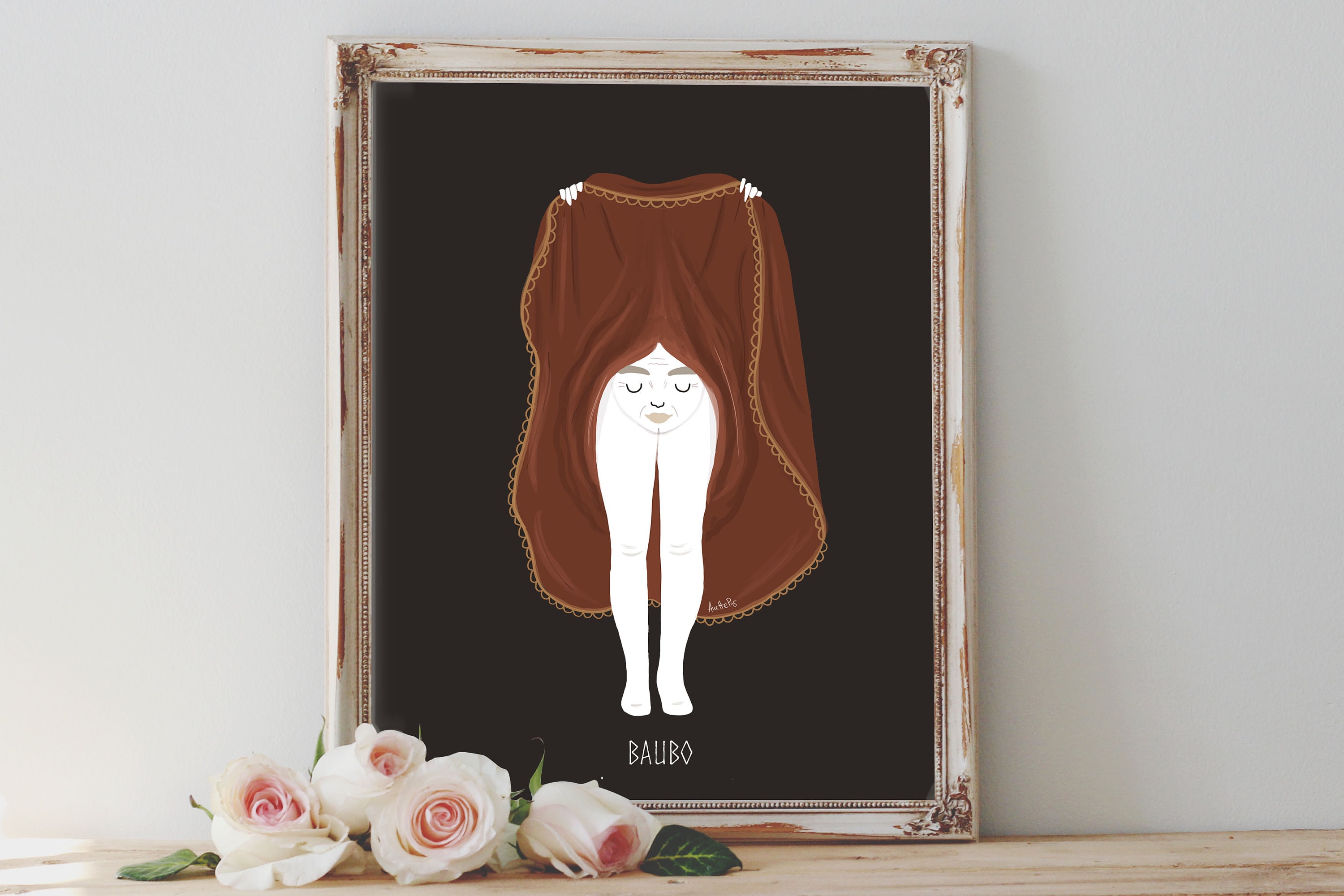 Art Poster Print - Baubo V.1 Goddess Greek Mythology Lewd Jokes Divine ...