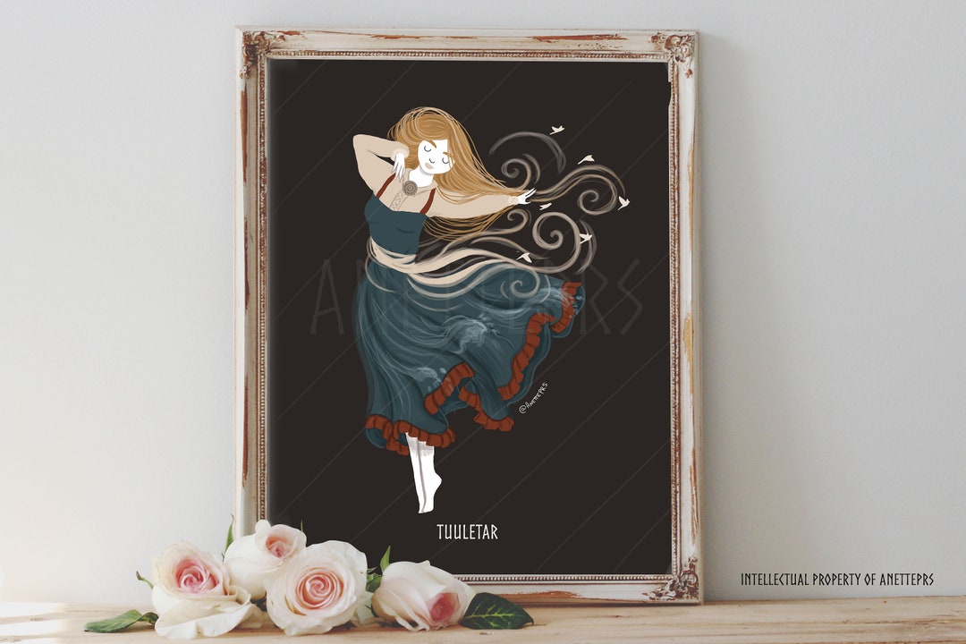 Art Poster Print - Tuuletar Goddess Finnish Mythology Scandinavia Folk ...