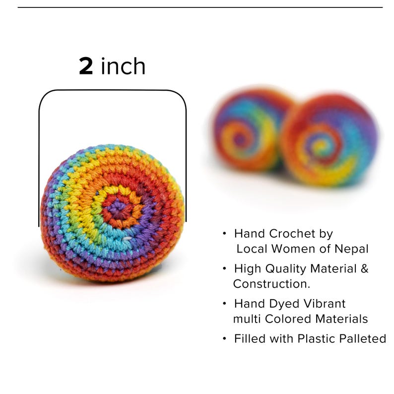 Footbag Hand Crochet ( Pack of 3 ) - Etsy Hong Kong