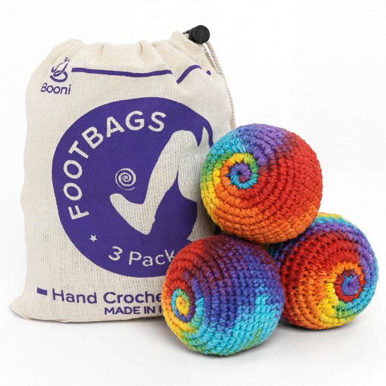 Footbag Hand Crochet ( Pack of 3 ) - Etsy Hong Kong