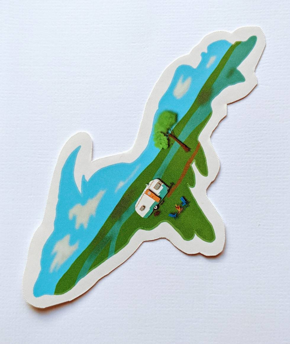 Michigan's UP Camping Sticker - Etsy