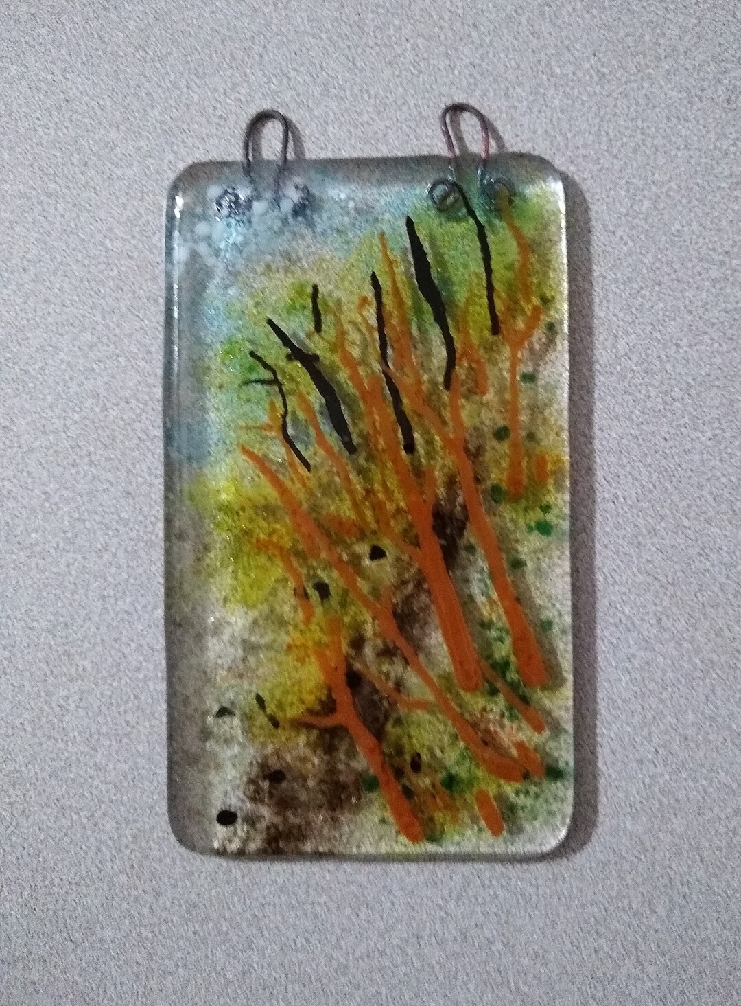 Forest for the Trees Fused Glass Suncatcher Measures - Etsy