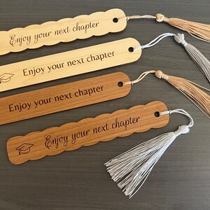 Graduation Bookmark | Engraved Wooden Bookmark | Next Chapter Book Mark ...