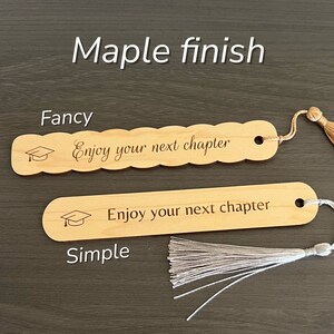 Graduation Bookmark | Engraved Wooden Bookmark | Next Chapter Book Mark ...