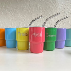 Personalized Mini Tumbler Engraved With Name | Miniature Stainless ...